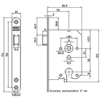 Nemef 1200 cilinderslot - Zwart