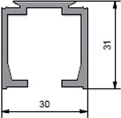 ROB Totaalset Expert 80 kg met softclose en rail 3,0 m