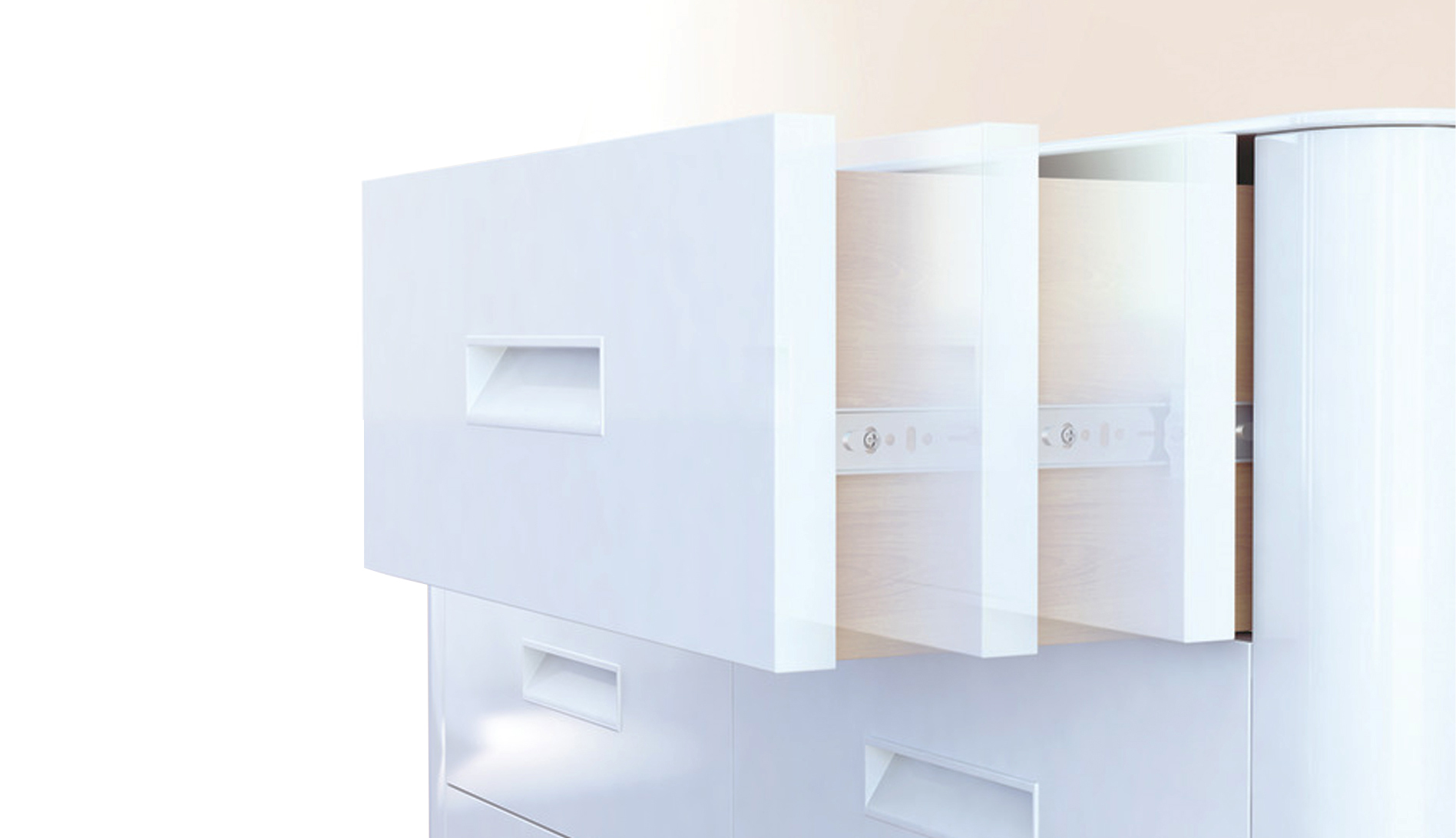 Softclose ladegeleiders Schreuder en Co